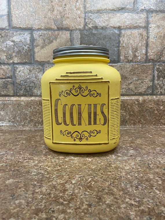 Rustic Cookie Jar Farmhouse Cookie Jar Gallon Glass Cookie | Etsy