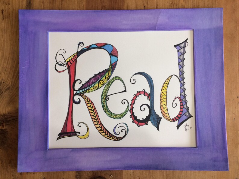 Read Word Art Print Classroom Decor Child's Room Art - Etsy