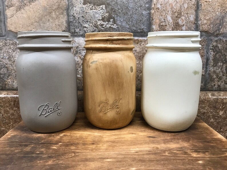 Rustic Mason Jar Soap Dispenser Farmhouse Decor Painted Soap | Etsy