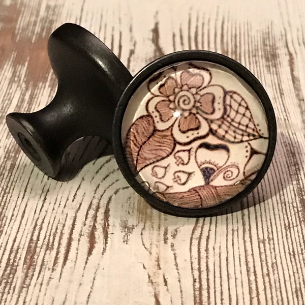 Floral Cabinet Knobs - Etsy