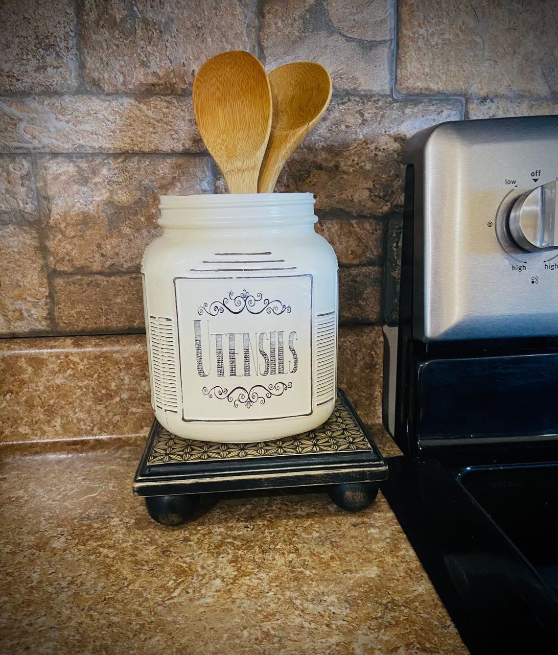 Farmhouse Trivet Stand Decorative Tray Wood Tray Wood Riser - Etsy