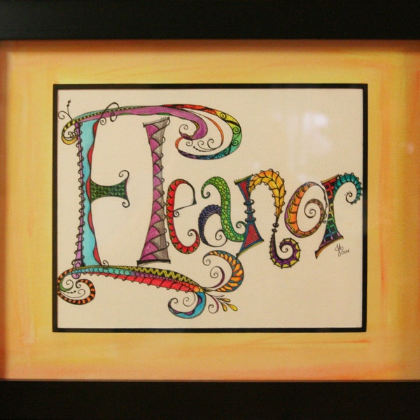 Name Art - Etsy