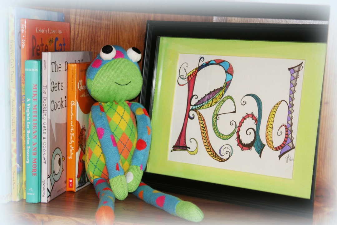 Read Word Art Print Classroom Decor Child's Room Art - Etsy