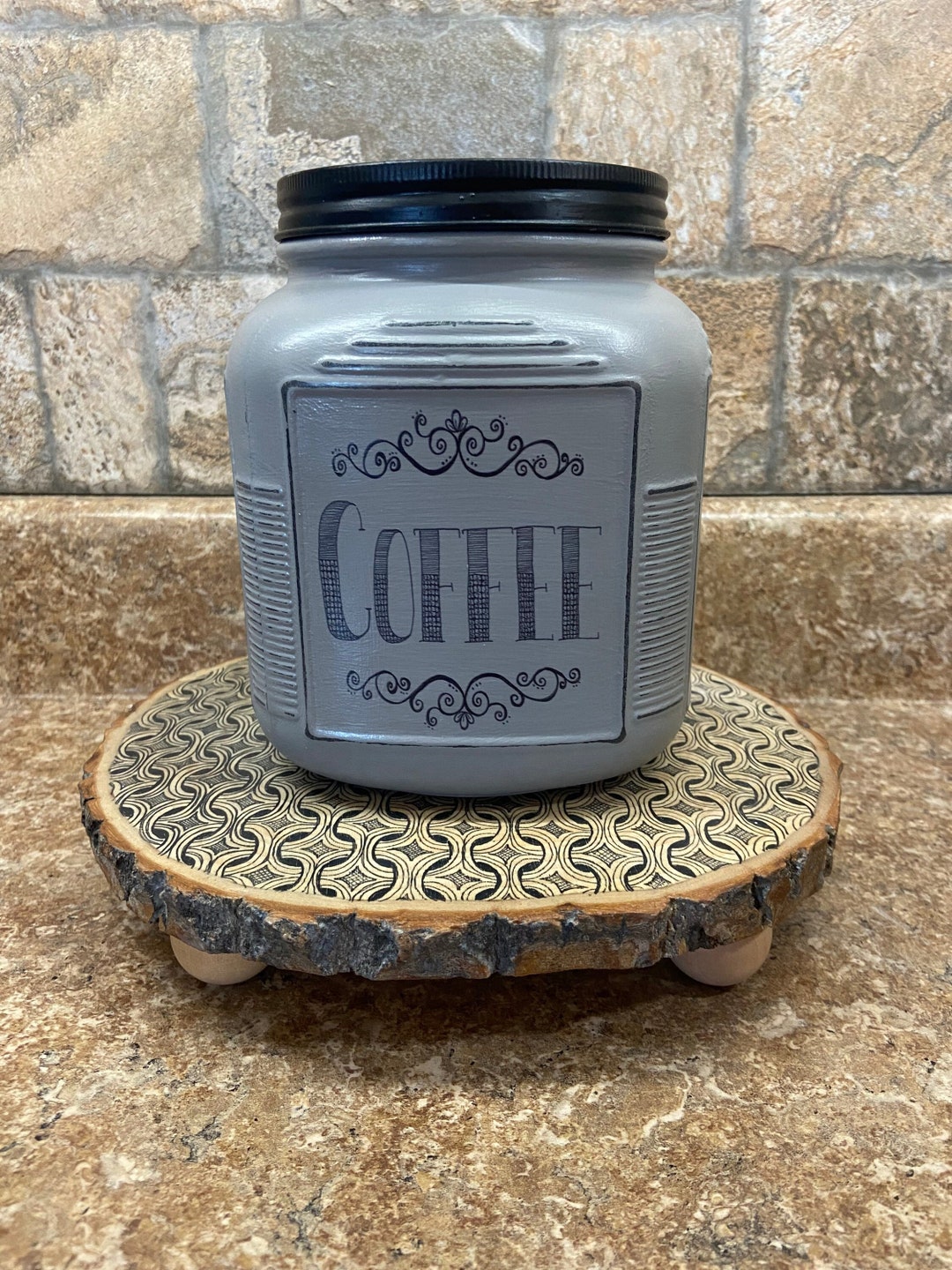 Customizable Canister, Half Gallon Size, Kitchen Storage, Candy Jar ...