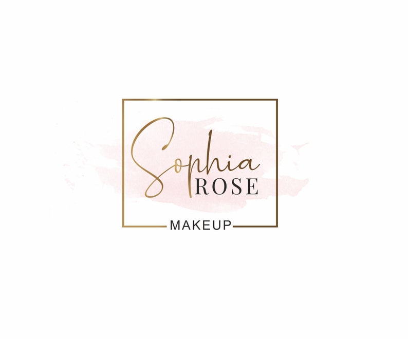 Makeup Logo Design, Makeup Artist Logo, Beauty Logo, Watercolor Logo ...