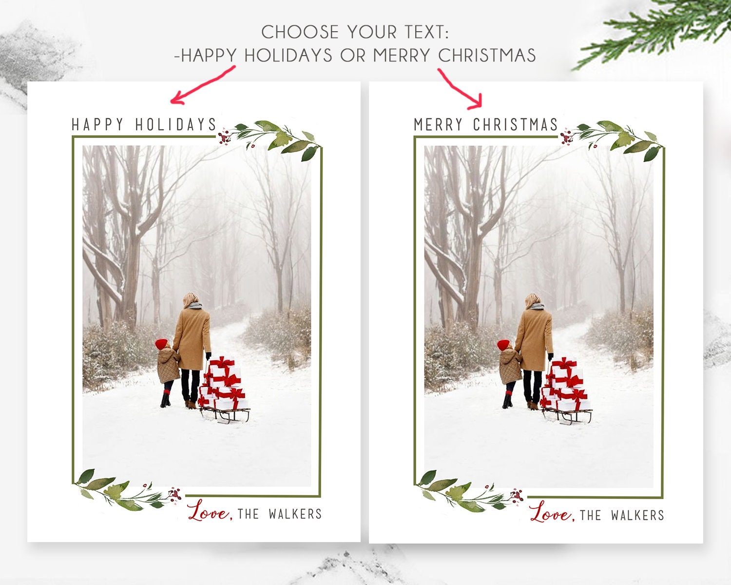 Christmas Photo Cards Christmas cards with photo Photo | Etsy