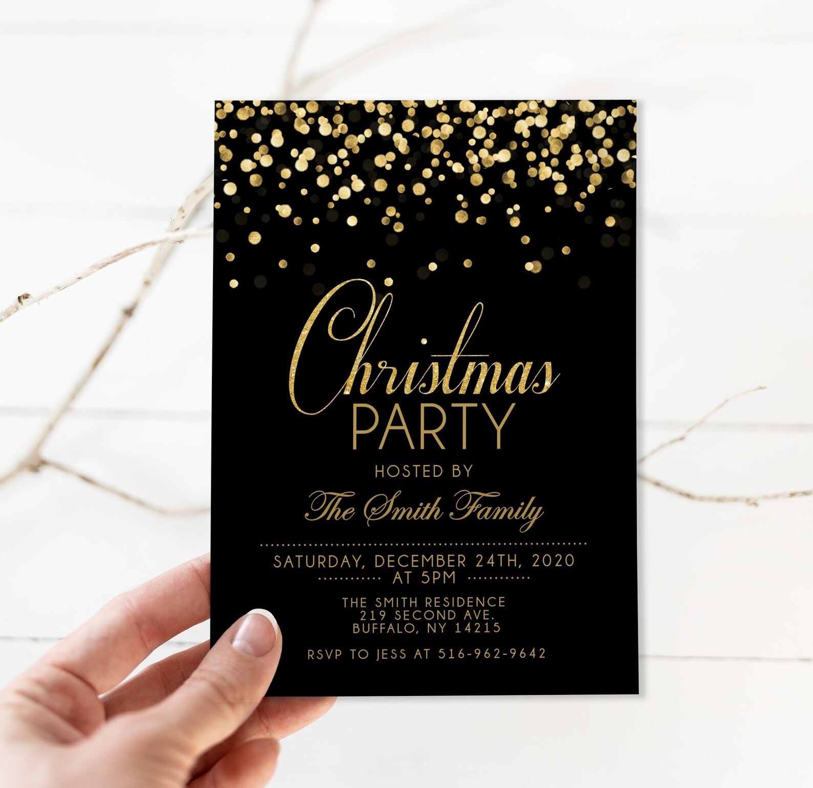 Christmas Party Invitation Holiday Party Invites Christmas - Etsy
