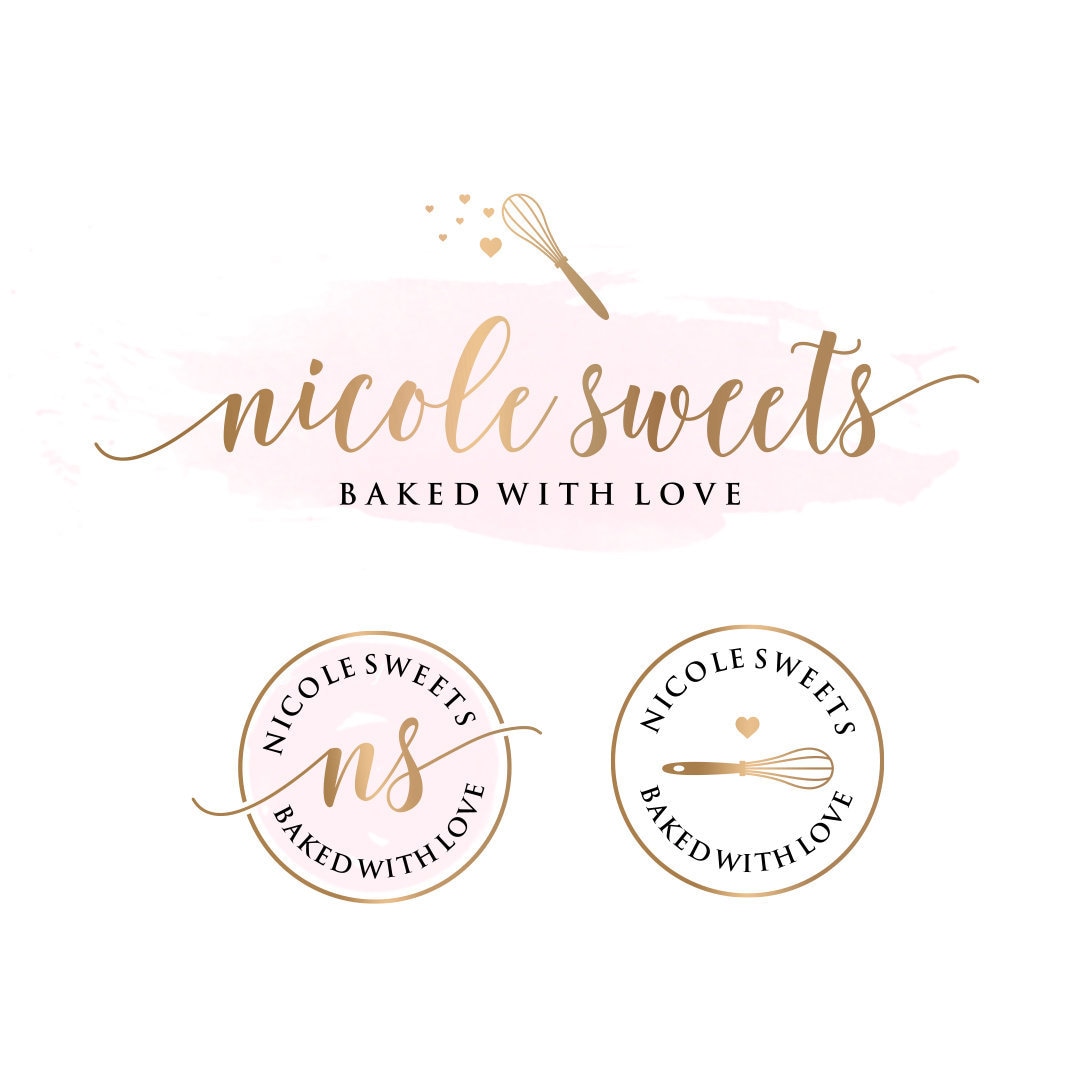 Paper & Party Supplies Cake Logo Whisk Logo BAKERY LOGO DESIGN Cake ...