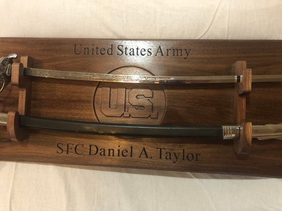 Collectibles Sword Rack U.S NCO Sword Display Army Saber Display ...