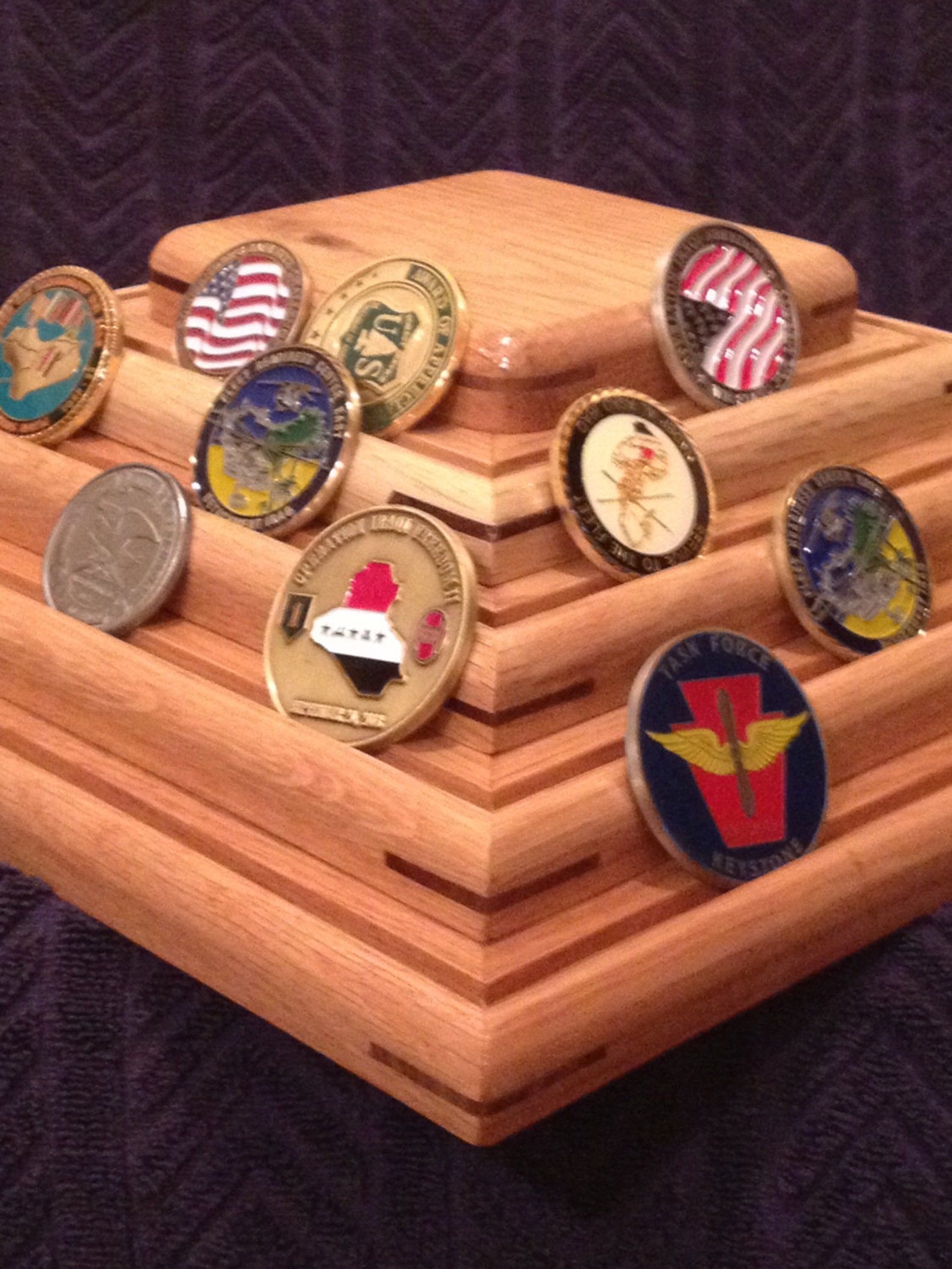 Military Challenge Coin Display - Etsy