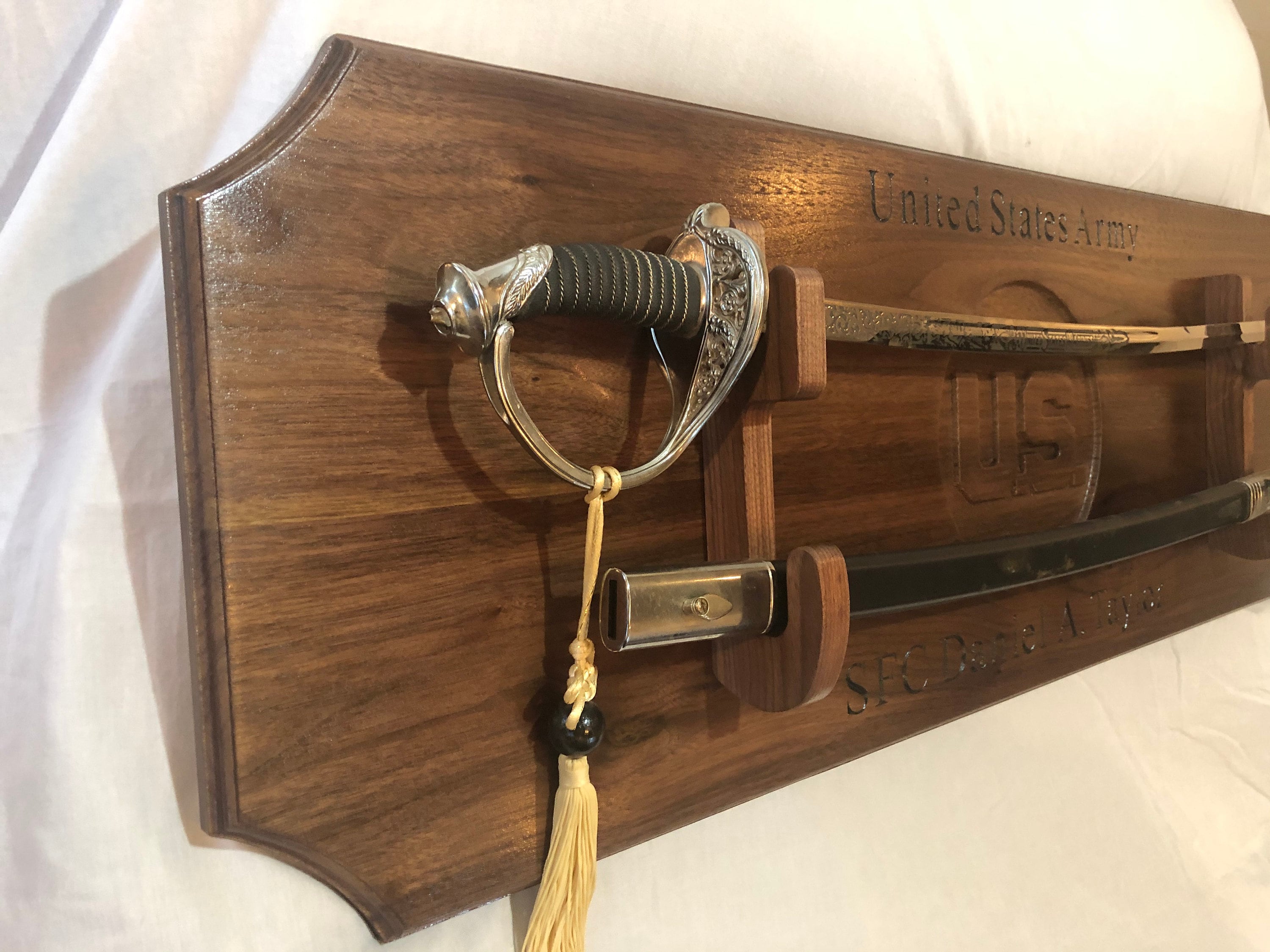 NCO Sword Display U.S. Army Saber Display Military Sword | Etsy Ireland