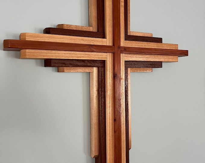 Christian Home Decor (36x20) Solid Wood Cross, - Etsy