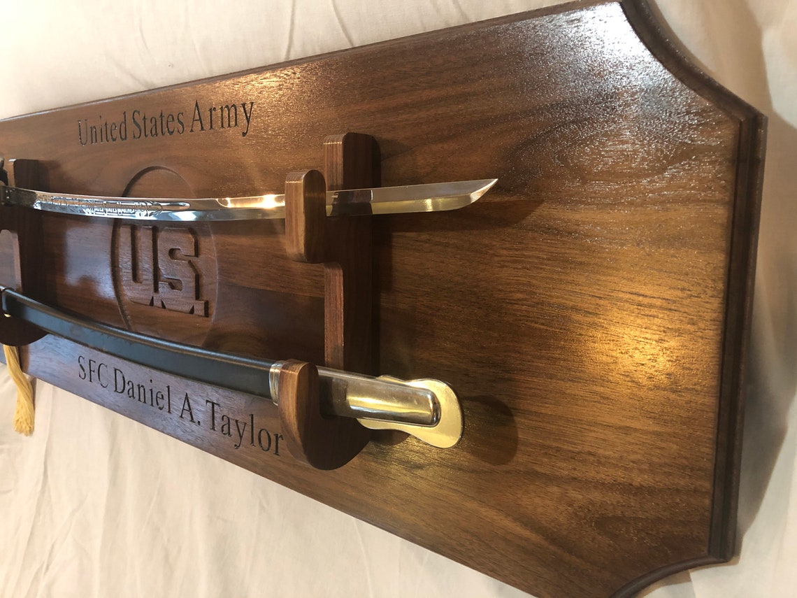 NCO Sword Display U.S. Army Saber Display Military Sword | Etsy