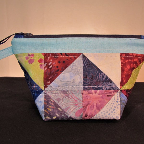 Quilted Zippered Pouch - Etsy