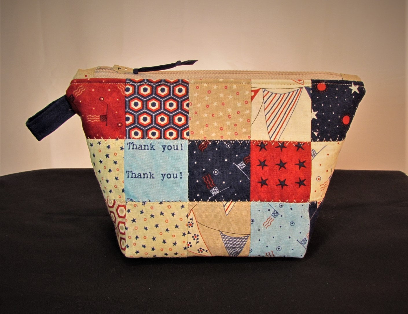 Patchwork Zipper Pouch - Etsy
