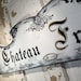 FRENCH CHATEAU WOOD Sign Chateau Francais Castle Ornate ...