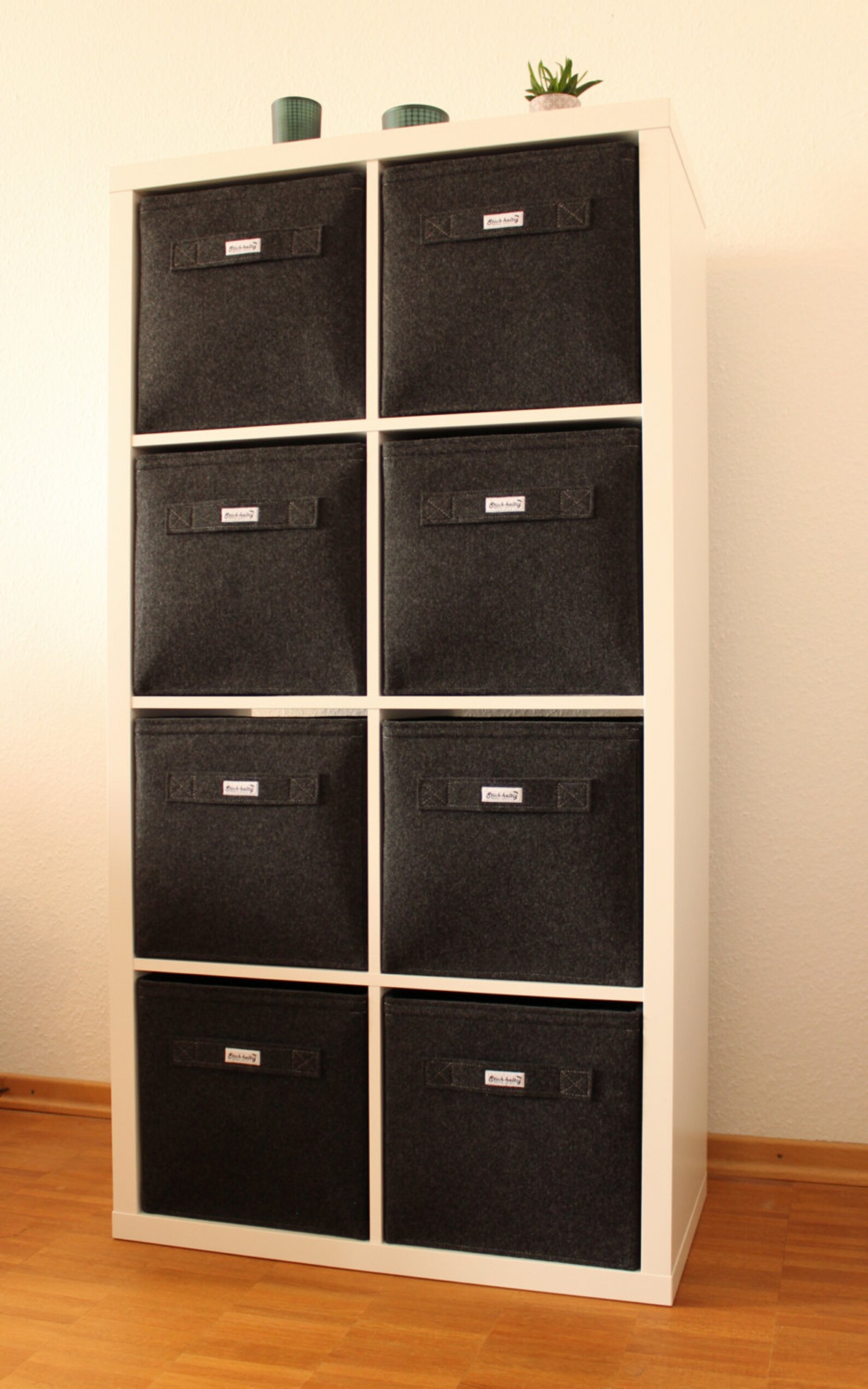 Dark Grey Felt Boxes Fit Into Ikea Expedit and Kallax Felt - Etsy