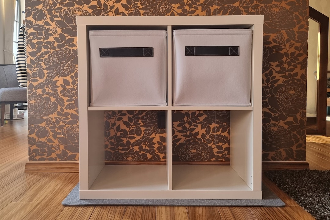 Light Grey Felt Boxes Fit Into Ikea Expedit and Kallax, Storage Basket ...