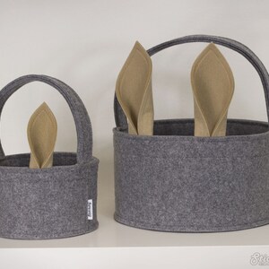 Osterkorb aus Filz mit Ohren Ostergeschenk Osternest als ...