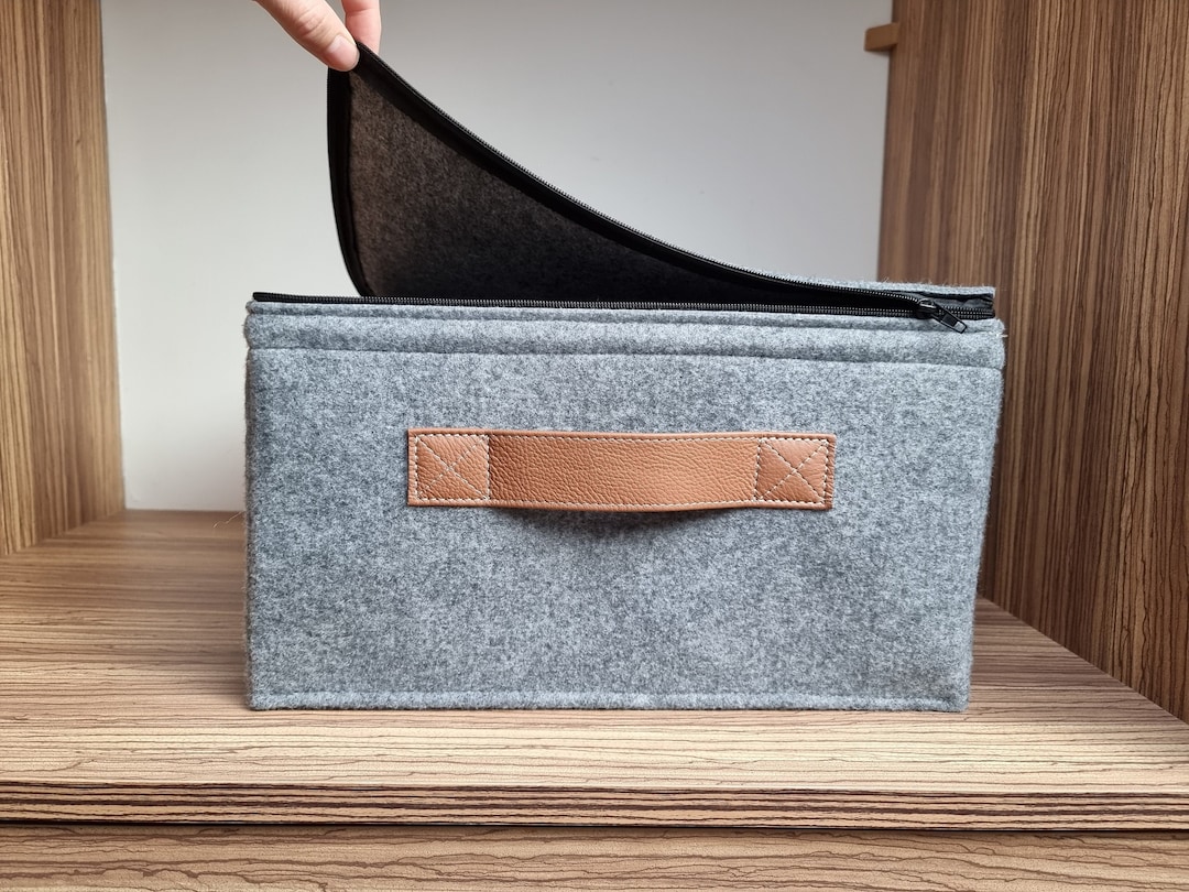 Felt Storage Bin, Felt Boxes Fit Into Ikea Expedit and Kallax, Felt ...