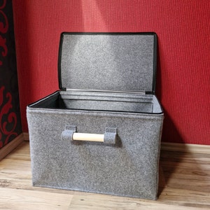 Felt Storage Bin, Felt Boxes Fit Into Ikea Expedit and Kallax, Felt ...