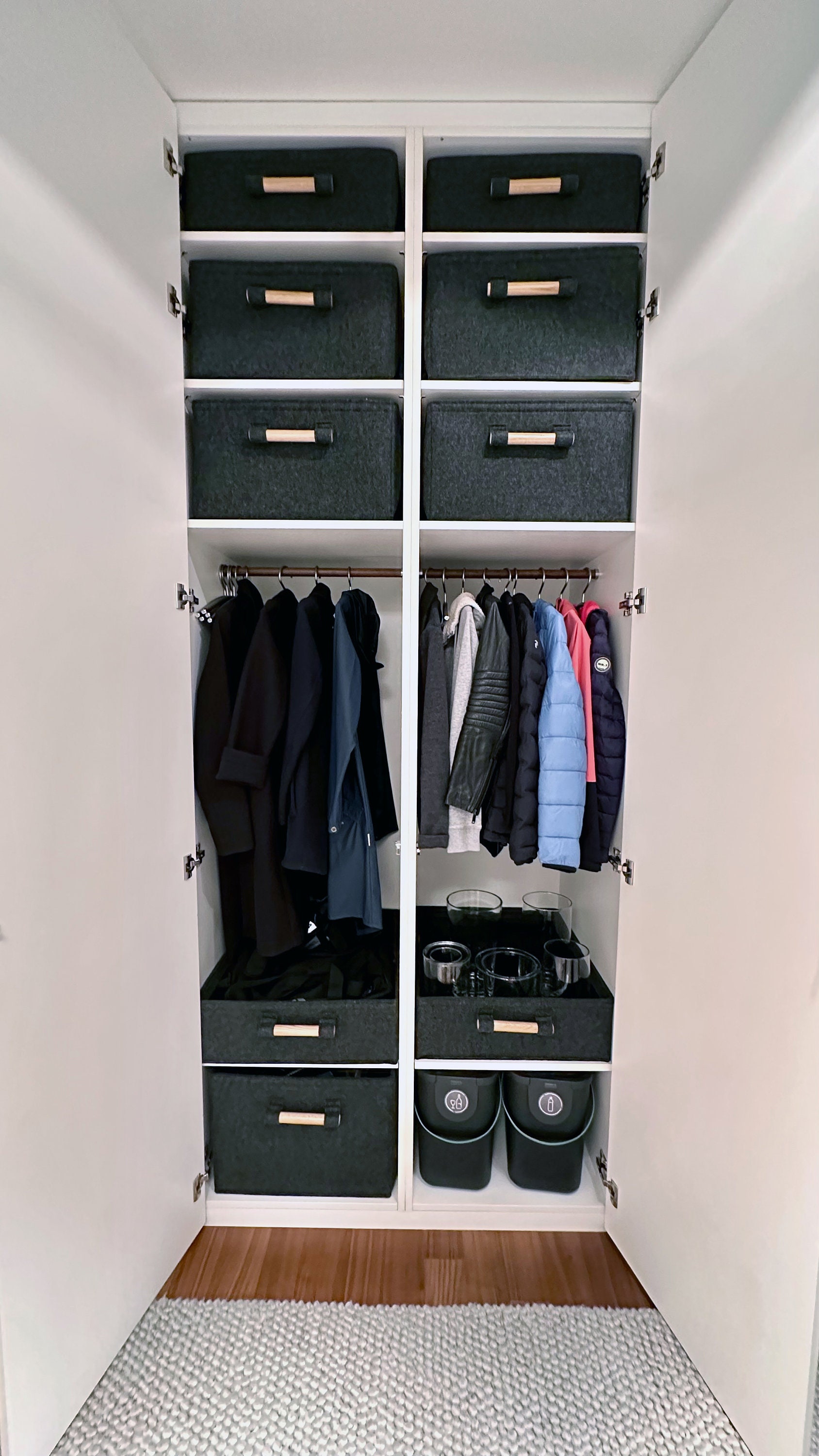 Light Grey Felt Box Fit Into Ikea Expedit and Kallax, Felt Storage ...