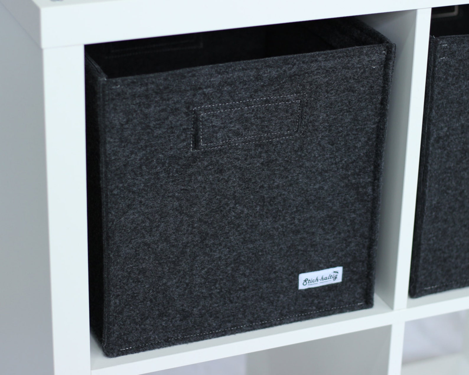 Felt Cube Basket Felt Box Fit Into Lots of Shelves Also in - Etsy