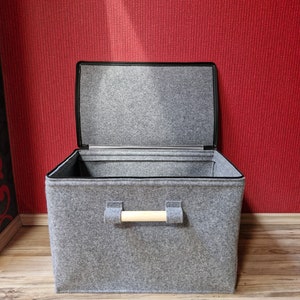 Felt Storage Bin, Felt Boxes Fit Into Ikea Expedit and Kallax, Felt ...