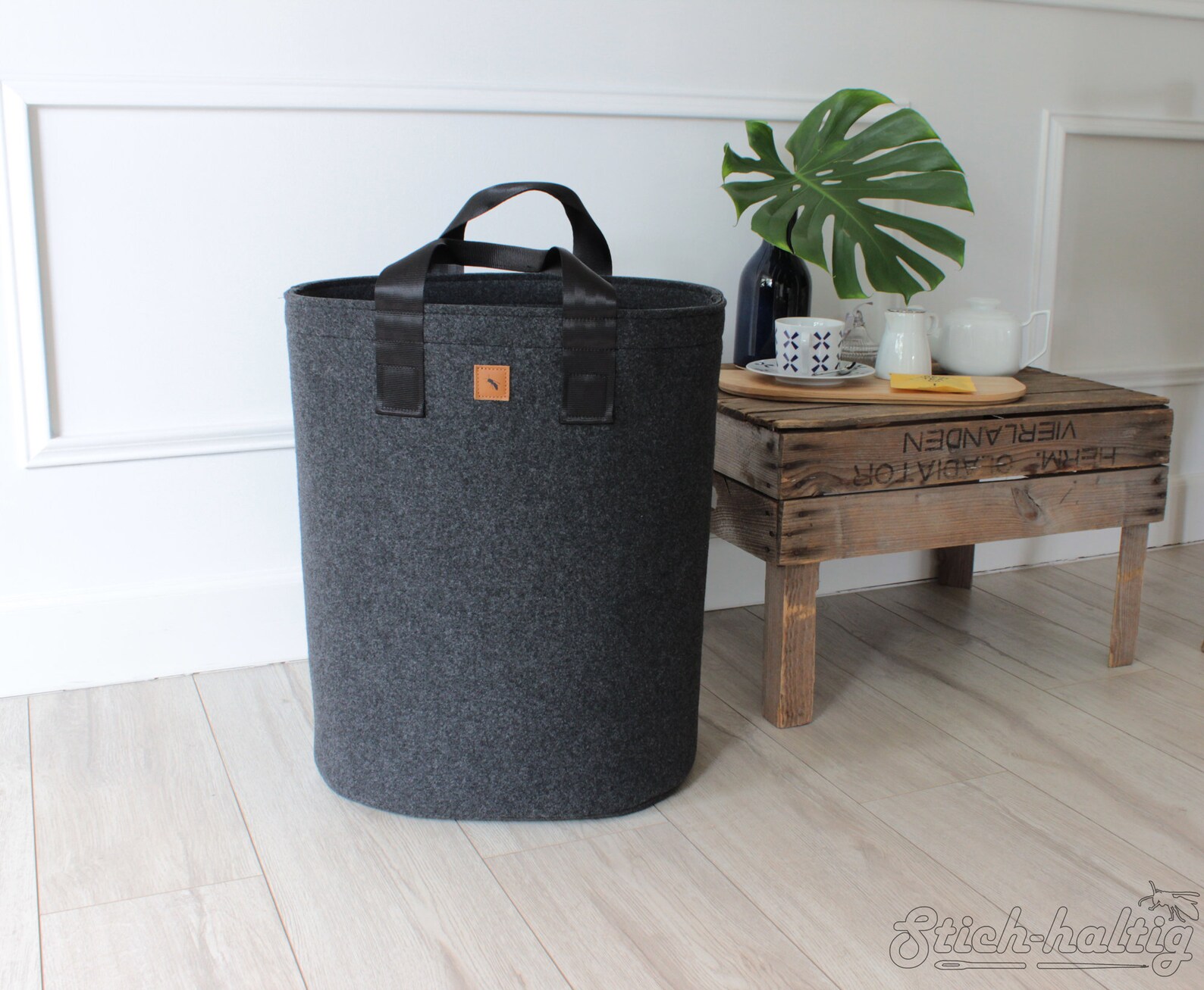 Modern Laundry Hamper Minimalistic Laundry Basket With | Etsy