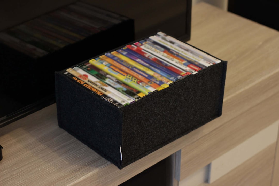 DVD Felt Storage Box, DVD Felt Box, DVD Felt Holder - Etsy