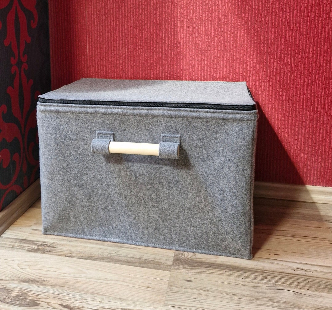 Felt Storage Bin, Felt Boxes Fit Into Ikea Expedit and Kallax, Felt ...