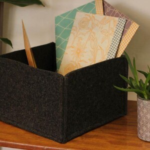 Felt Basket Felt Basket Felt Box Felt Bin Utensilo Storage Box Made of ...