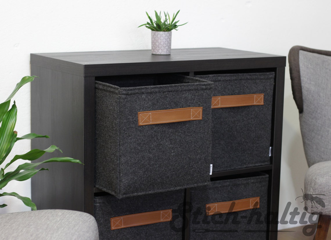 Felt Box Fit Into Ikea Expedit and Kallax Colors, Felt Storage Basket ...