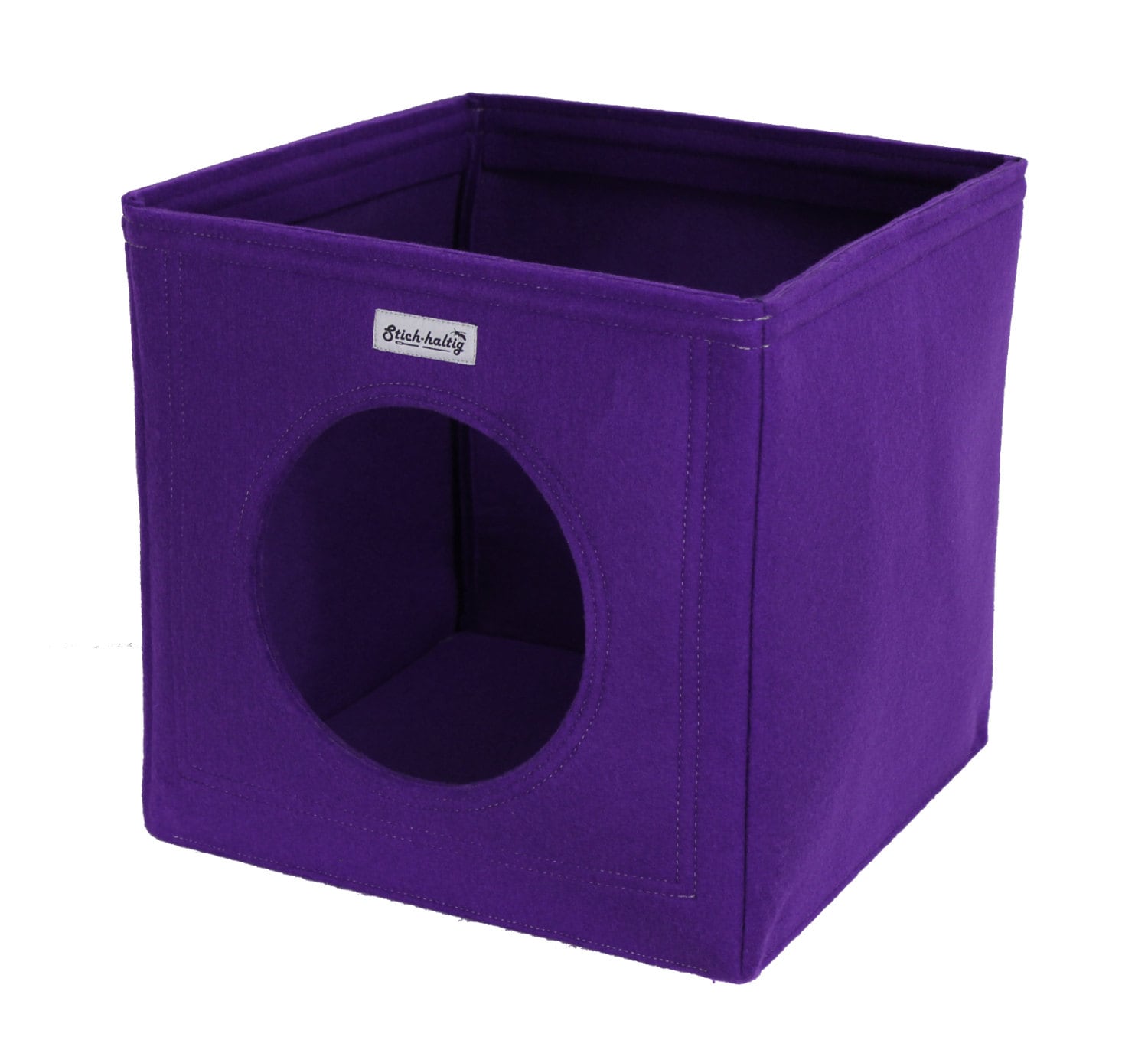 Felt cat cave fits into Ikea Expedit and Kallax felt cat bed | Etsy