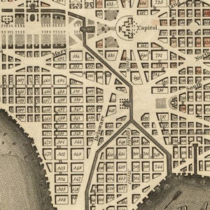 Map of Washington DC 1792 Reprint, Washington Dc/georgetown Map Reprint ...