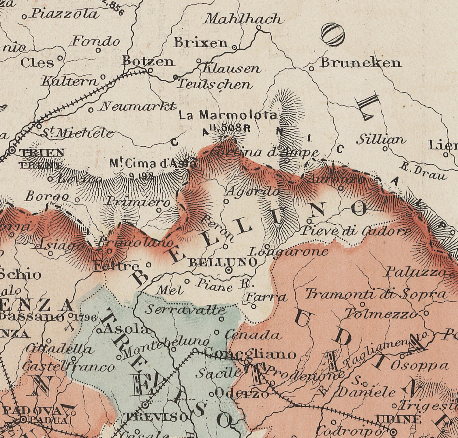 1870 Italy Map Reprint Vintage Johnson's Italy Map | Etsy