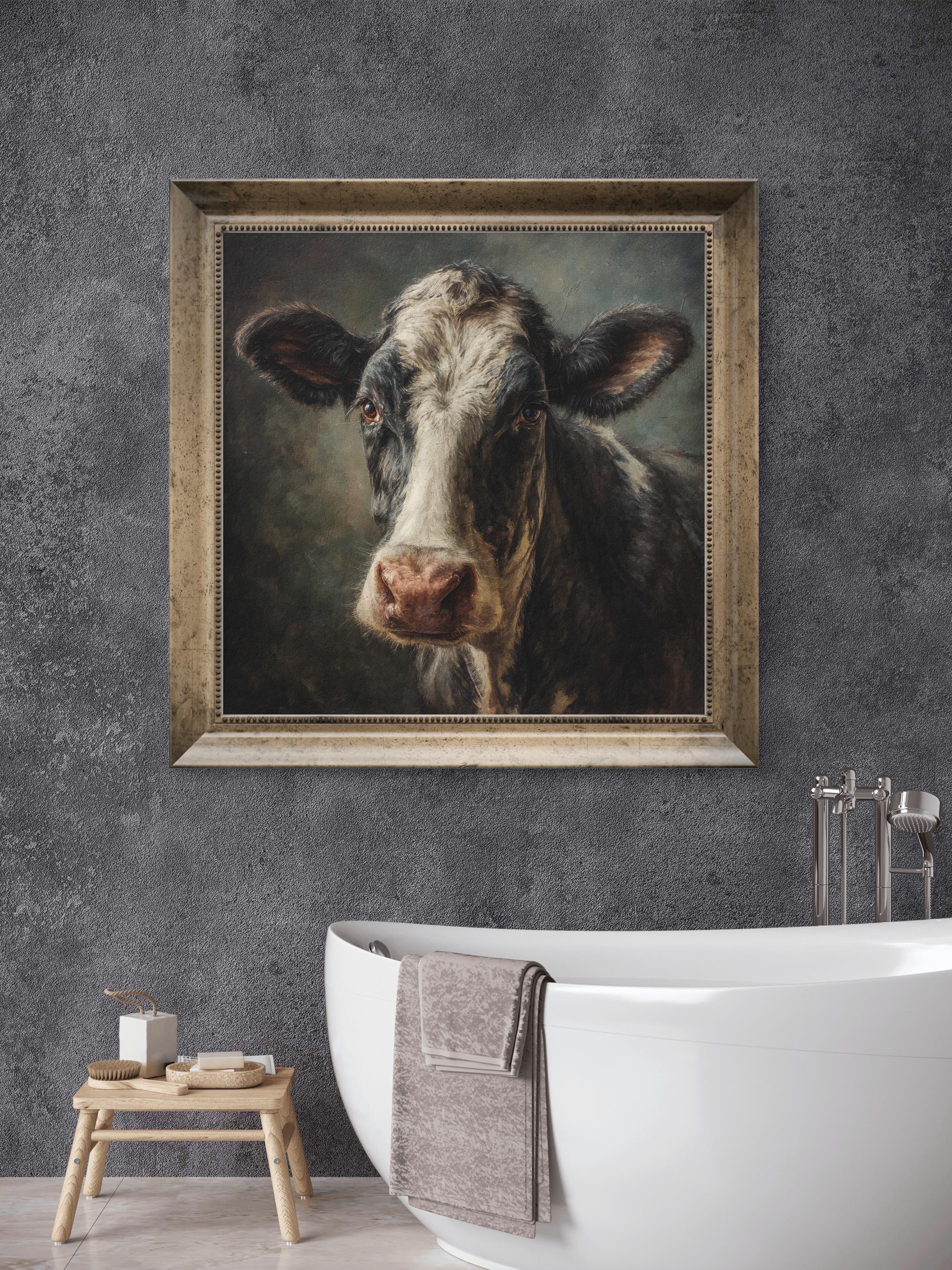 Cow Wall Art, Farmhouse Cow Print, Rustic Animal Poster, Country Decor ...