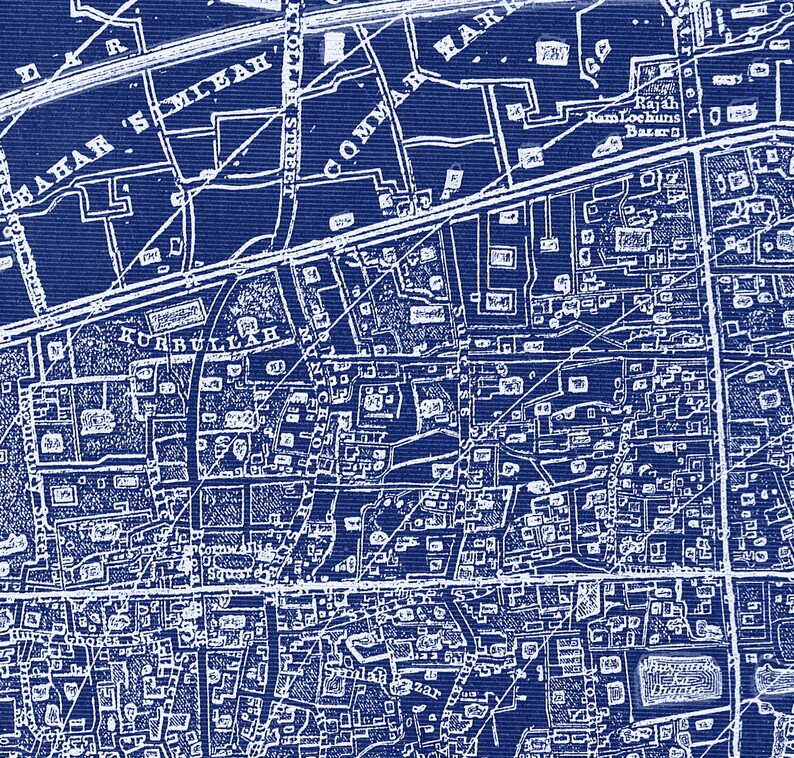 1887 Calcutta India Map Reprint Vintage Calcutta India - Etsy