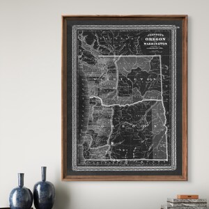 1870 Johnson's Oregon and Washington Reprint, Pacific Northwest Map ...