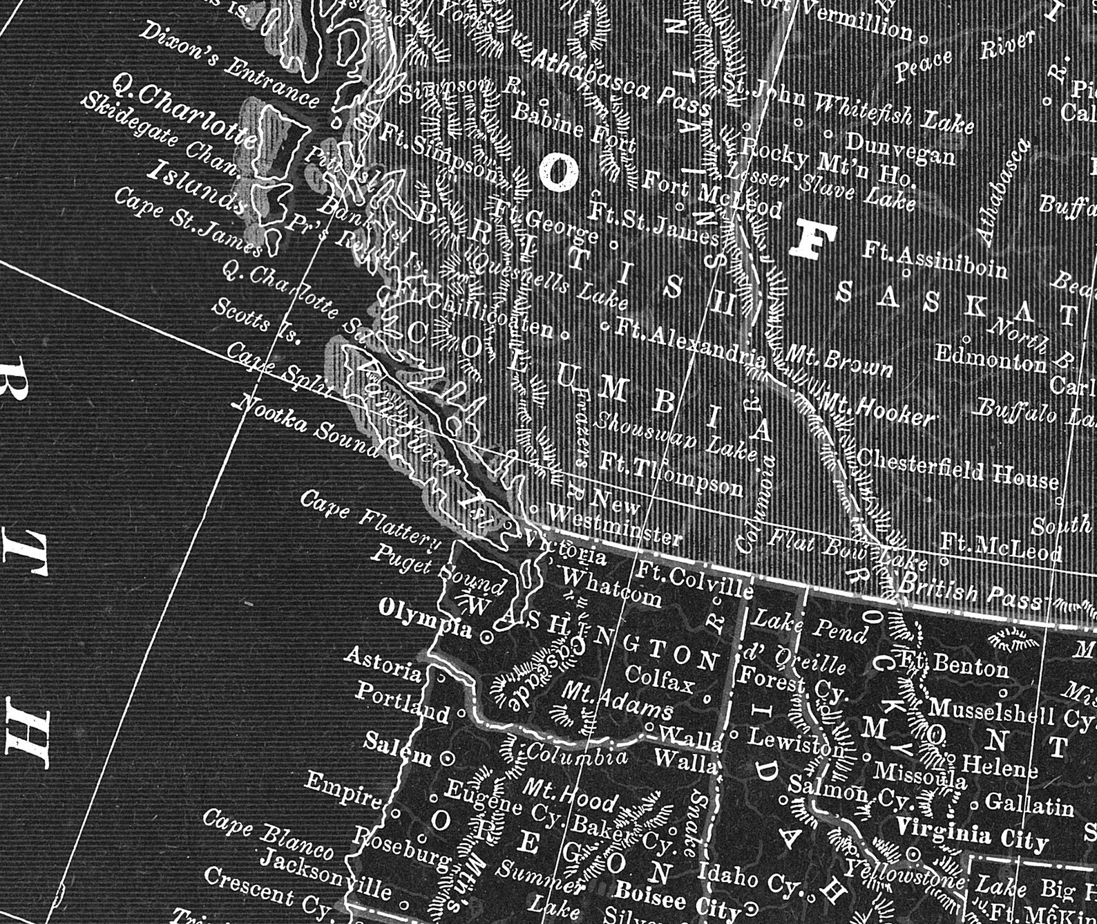 1887 North America Map Reprint Vintage North America Map - Etsy