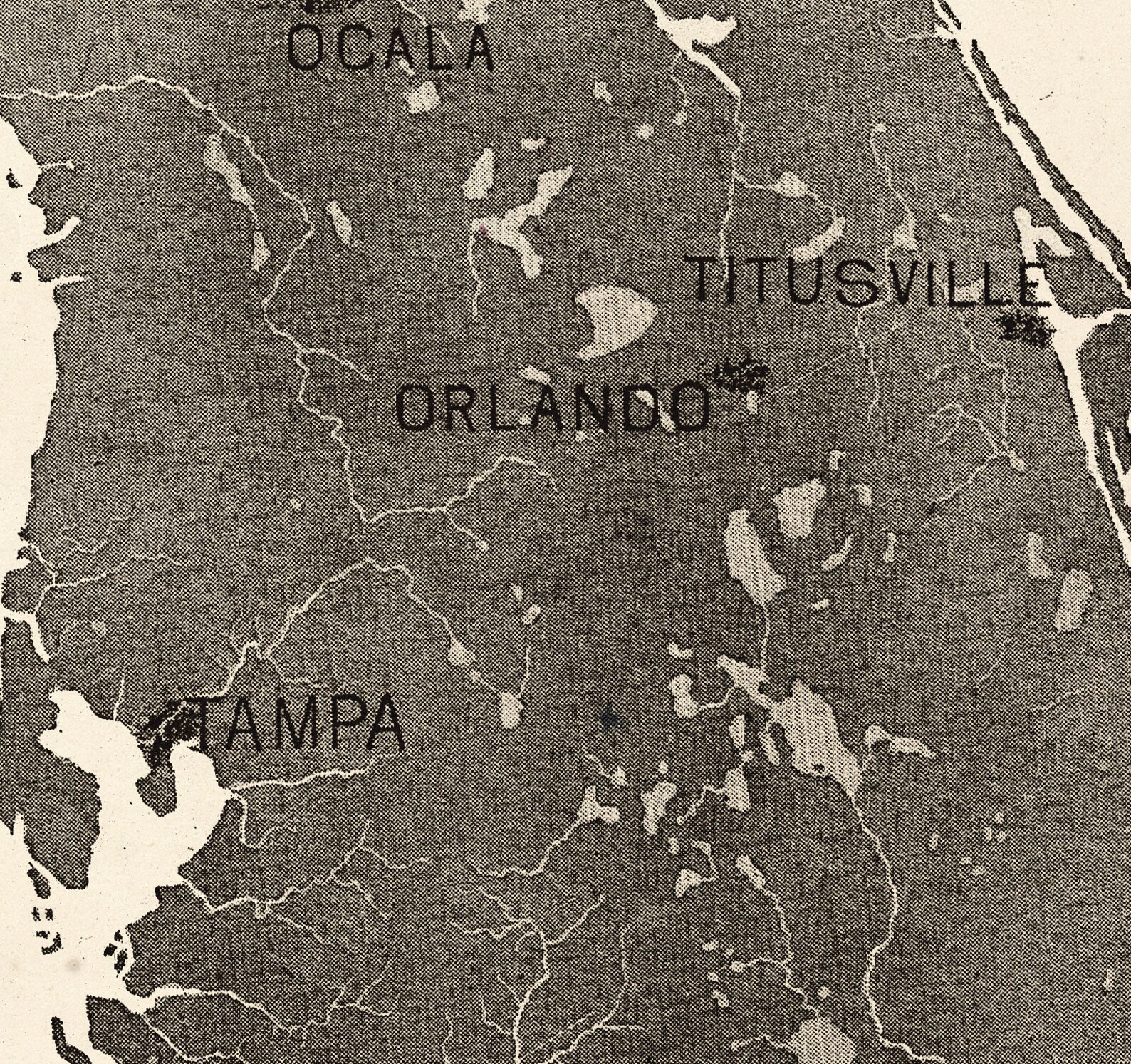 Florida Relief Map Reprint Vintage Florida Map Reprint 6 - Etsy