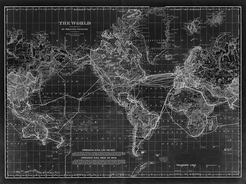 1912 World Map Reprint Kid's/nursery World Map Reprint - Etsy