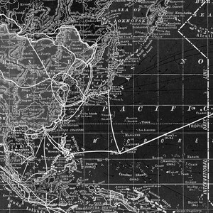 1912 World Map Reprint - Kid's/nursery World Map Reprint - 5 Sizes up ...