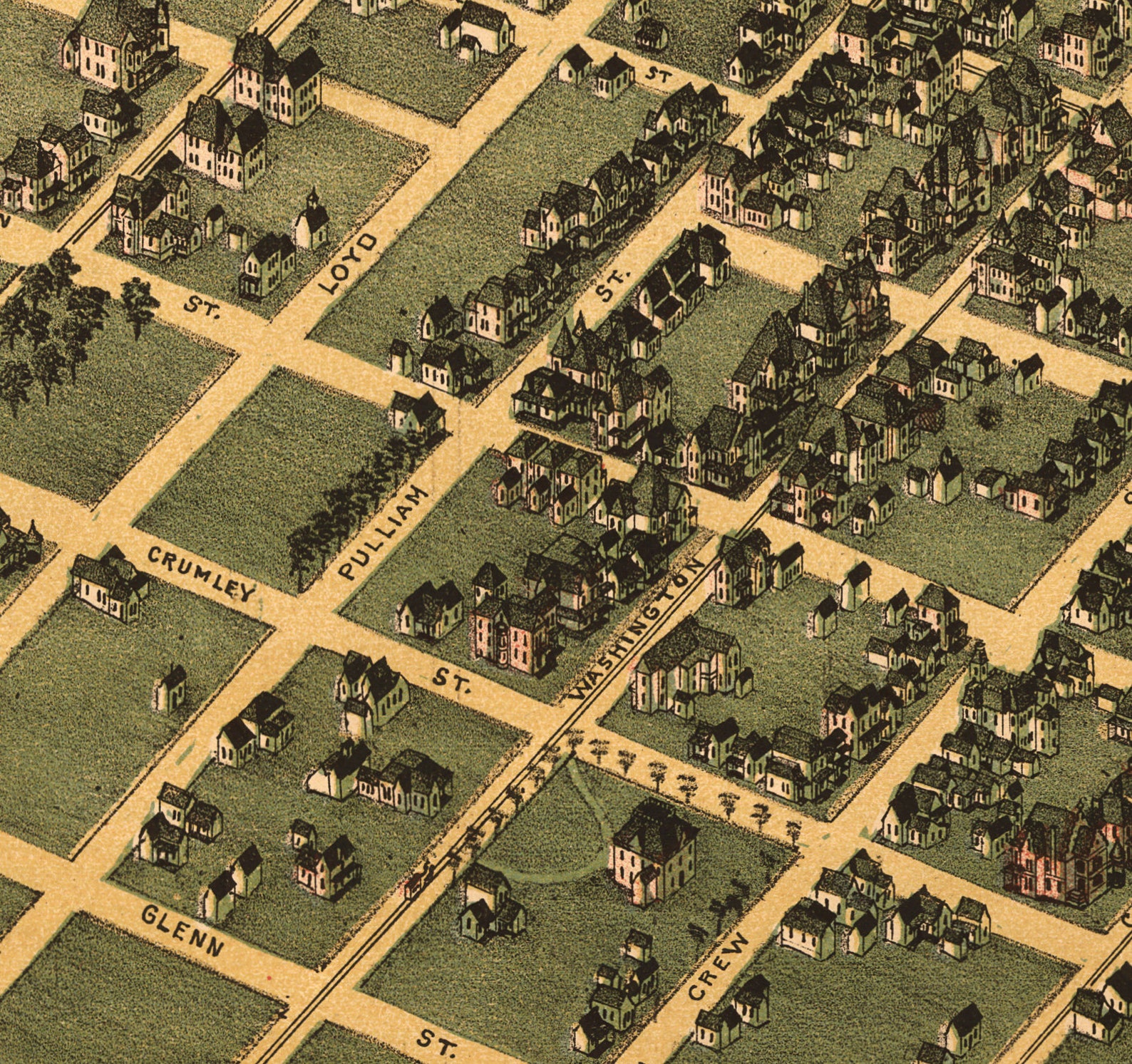 Map of Atlanta 1892 Vintage Atlanta GA Map Reprint 6 Sizes | Etsy