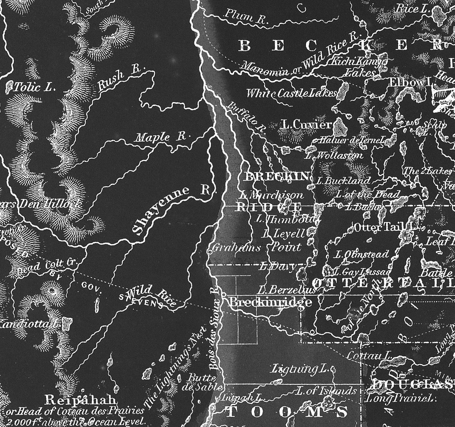 1862 Johnson's Map of Minnesota and Dakota Territory Map Reprint - 3 ...