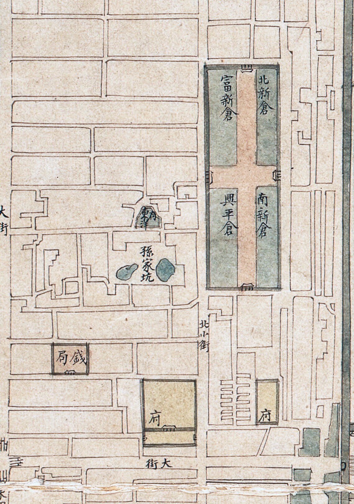 1861 Beijing Map Reprint, Beijing Gift/map Decor - Asian Map Decor -5 ...