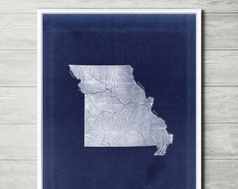 St Louis 1882 Old Map Reprint Missouri Cities - Etsy