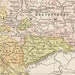 1887 Germany Map Reprint, Vintage Cram's Germany Map Reprint, 4 Large ...