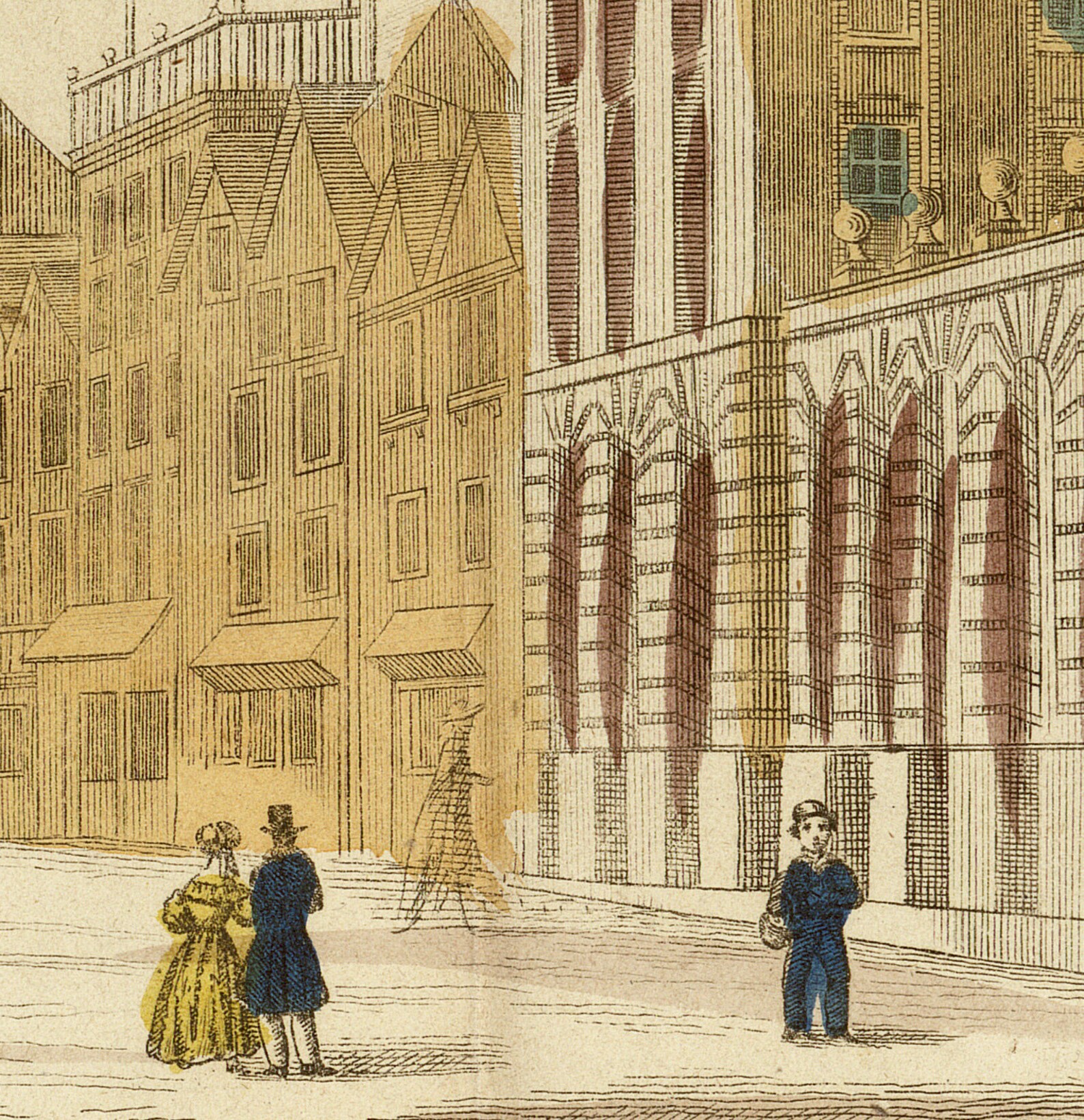 1812 Oxford University Magic Lantern Reprint, French "vue D'optique" of ...