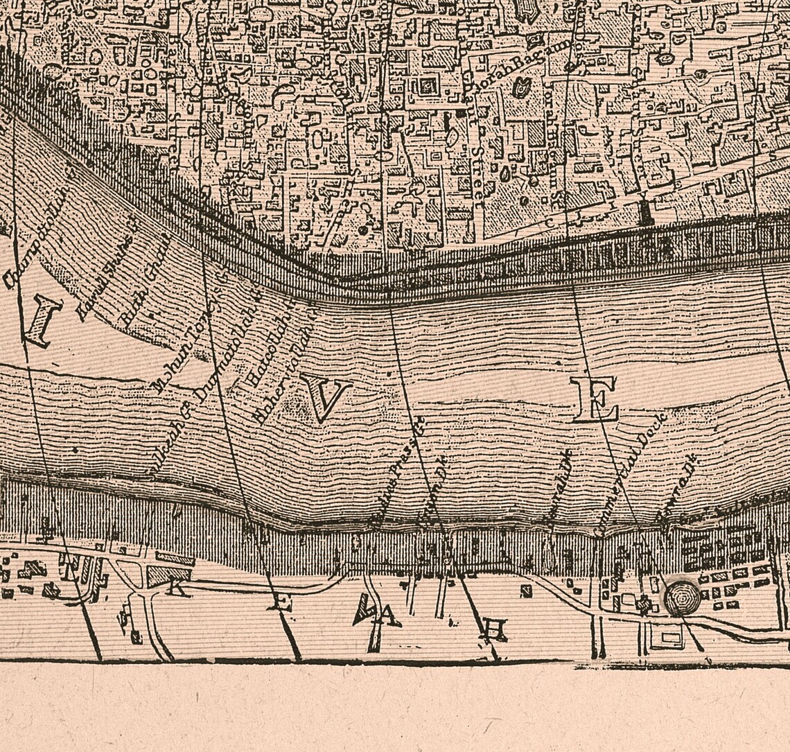 1887 Calcutta India Map Reprint Vintage Calcutta India - Etsy